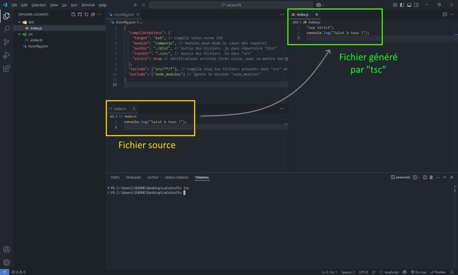 Comment créer un fichier tsconfig.json ? Guide TypeScript