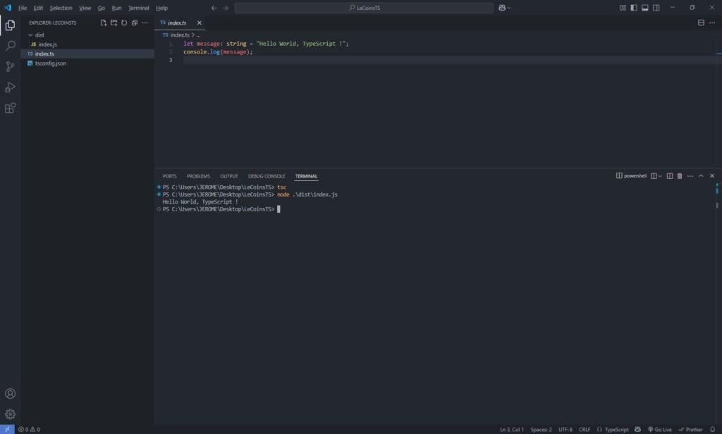Comment Exécuter Du Code Typescript Sous Windows Mac Ou Linux Lecoints