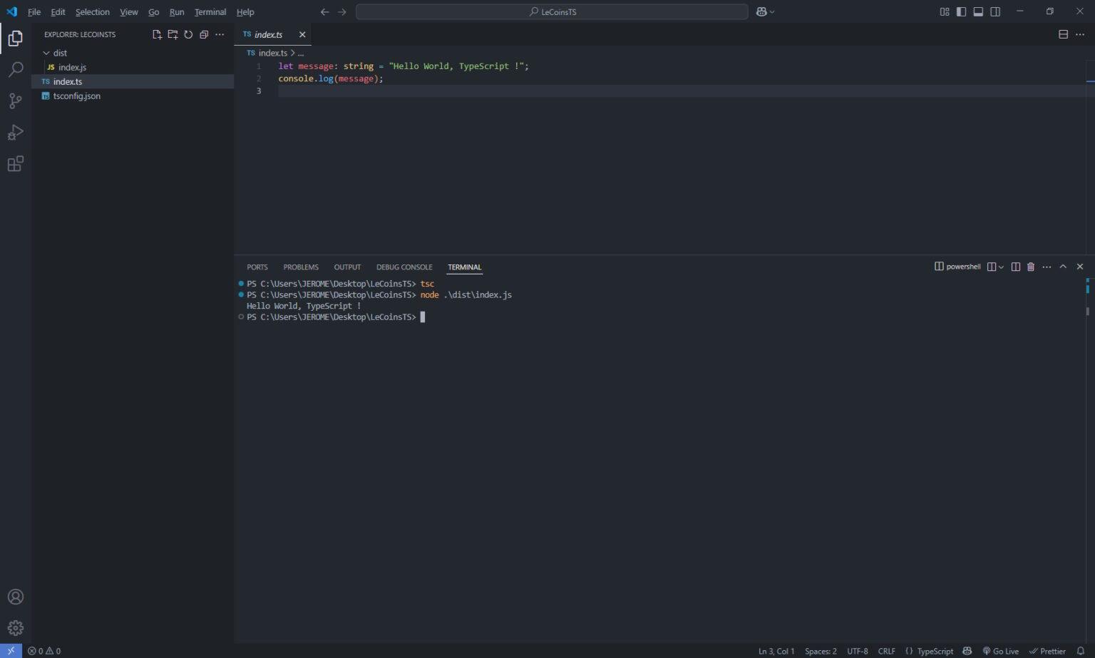 Comment exécuter du code TypeScript, sous Windows, Mac, ou Linux ? - LeCoinTS